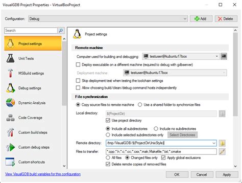 Developing Remote Linux Projects With Visualgdb And Virtualbox Visualgdb Tutorials