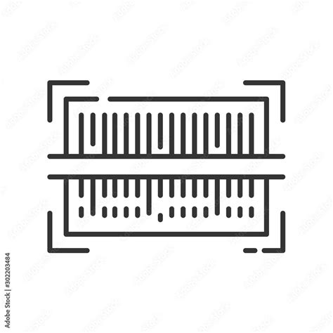 Bar Code Line Black Icon Commerce Sign Identification Product Vector