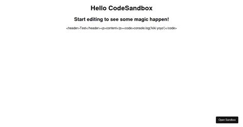 React Innerhtml Codesandbox