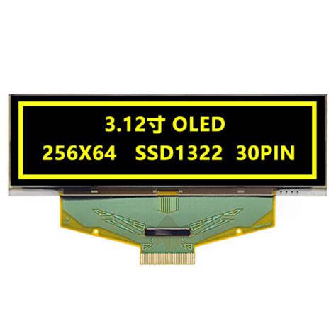 3 12 Inch 256 64 Dots Oled Indoor Matrix Display Module SPI Parallel White Yellow Font