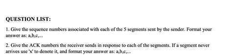 Solved Consider The Figure Below In Which A Tcp Sender And