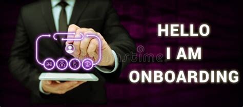 Handwriting Text Hello I Am Onboarding Conceptual Photo Action Process Of Integrating A New