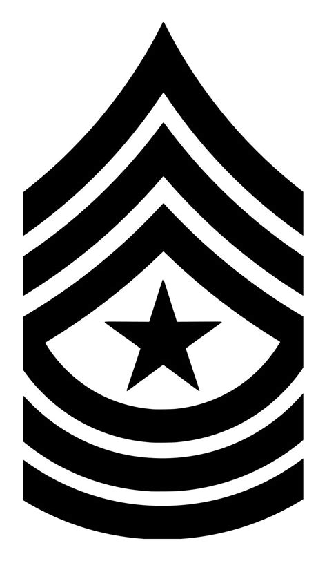 Us Army E9 Sergeant Major Insignia 5 X 2 75 Vinyl