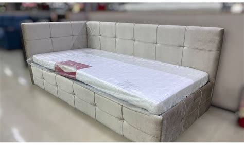 Купить Кровать ГЛАНЦ Босс 90x200 см бежевый в Алматы Магазин на