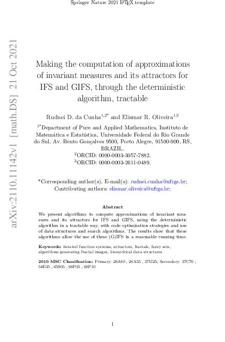 Pdf Making The Computation Of Approximations Of Invariant Measures