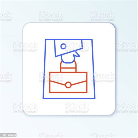 흰색 배경에 격리 된 라인 핸드백 아이콘 여성 핸드백 사인 매력적인 캐주얼 수하물 기호 다채로운 개요 개념 벡터 3월에 대한 스톡 벡터 아트 및 기타 이미지 Istock