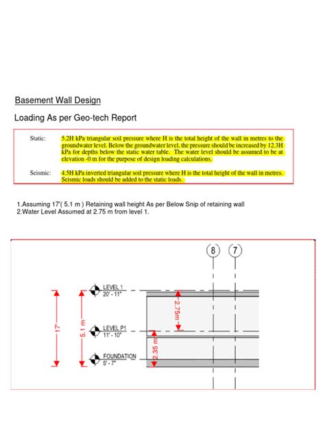 Basement Wall Design 1 Pdf