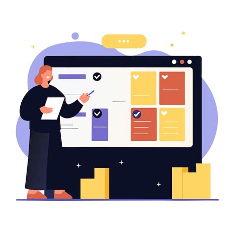 Project Management Task Tracking Work Progress Premium Ai Generated Vector