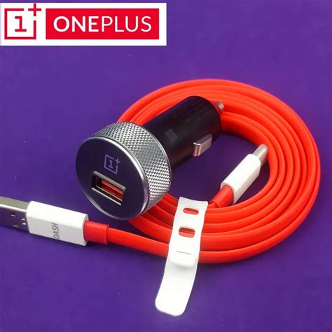 Original Oneplus T Dash Car Charger Fast Charge Device For One Plus T Smartphone