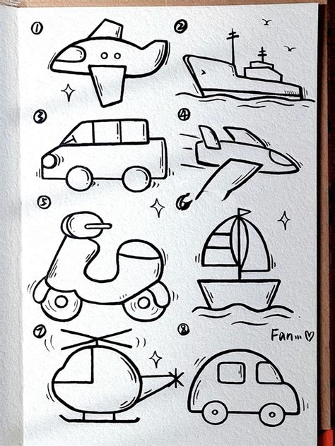 100种交通工具简笔画图片大全 100种交通工具简笔画图片大全 幼儿园 画趣文库（我爱生活）