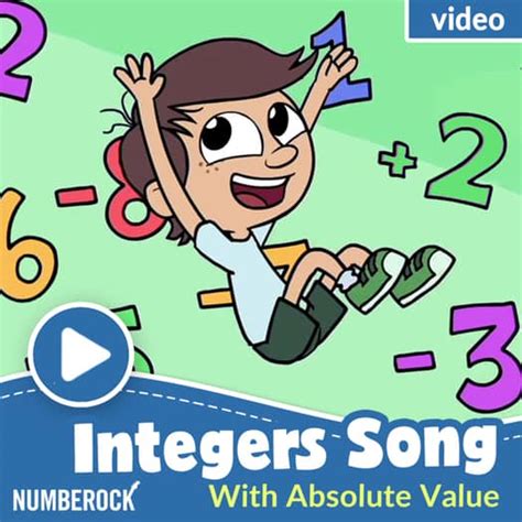 Integers And Absolute Value Video 6th Grade Math Song Numberock