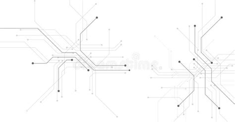 Black Circuit Diagram On White Background Stock Vector Illustration Of Abstract Design 349925843