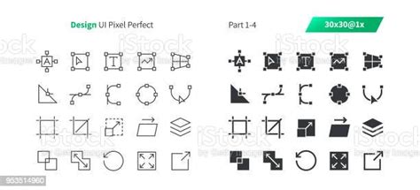 그래픽 디자인 Ui 픽셀 완벽 한 잘 만들어진 벡터 얇은 선 및 고체 아이콘 30 1 X 웹 그래픽 및 애플 리 케이 션에 대 한 표 간단한 최소한의 그림 14 부 가위에