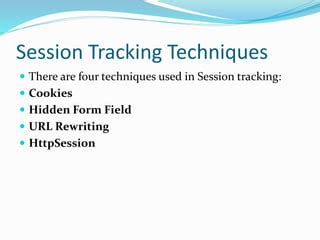 Session Tracking In Servlets PPT