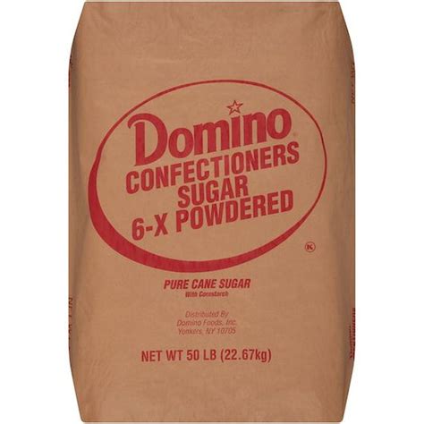 Domino 6x Confection Sugar 50 Pound 1 Each