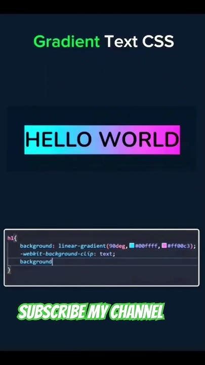 Gradient Text Css Coding Css Shorts Trending Youtube
