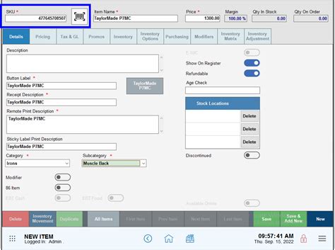 Inventory Building For Retail Exatouch Knowledge Base
