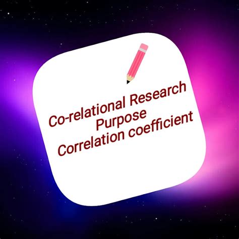Co Relational Research Purposes Correlation Coefficient Health With