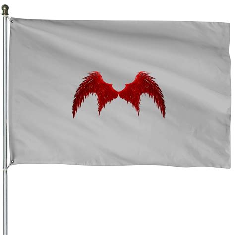 Angel Devil Wings House Flags 295 X 395 Silver Sold By Sarah Sophie