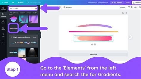 how to create gradient frames and lines in canva blogging guide