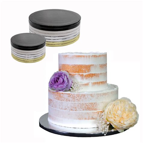 Spec101 Foil 16pk Gold Silver White Black Cake Drums 10 And 12 Inch