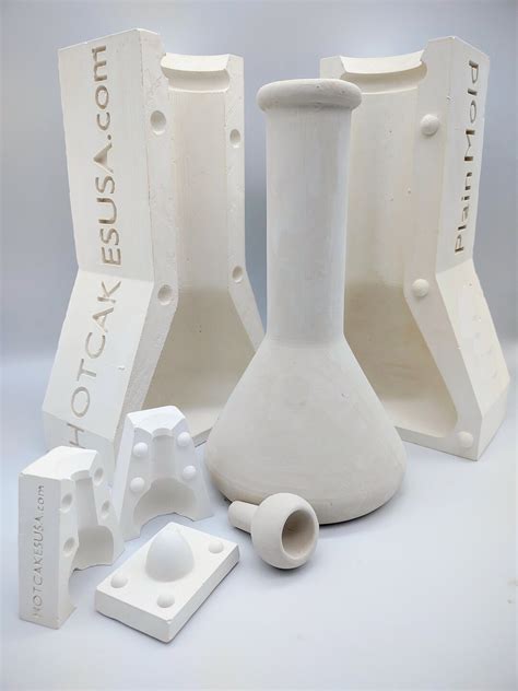 Plain Blank Flask Vase Ceramic Slip Casting Plaster Mold Combo Etsy