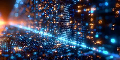 Abstract Image Of Blue Code On A Computer Screen Symbolizing Software