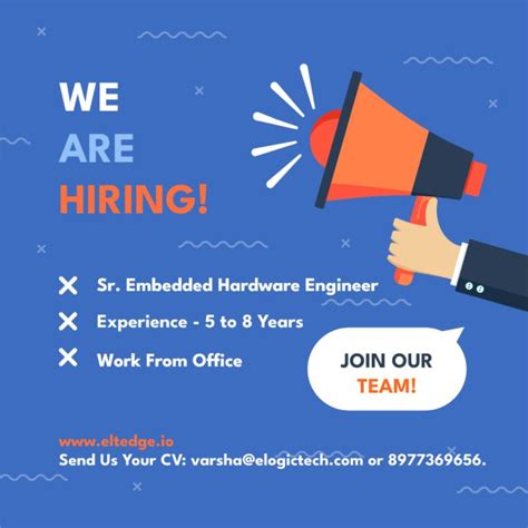 Elogictech Edge On Linkedin Hiring Hr Immediatejoiners Embedded C