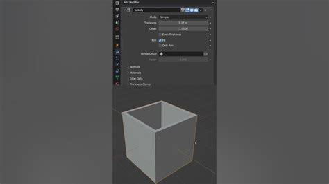Blender Solidify Modifier In 60 Seconds Shorts Youtube