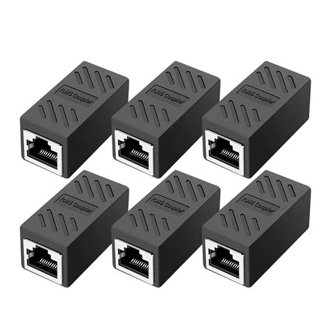 Zoerax Rj45 Coupler Ethernet Coupler In Line Coupler For Cat7 Cat6 Cat5e Cat5 Ethernet Cable