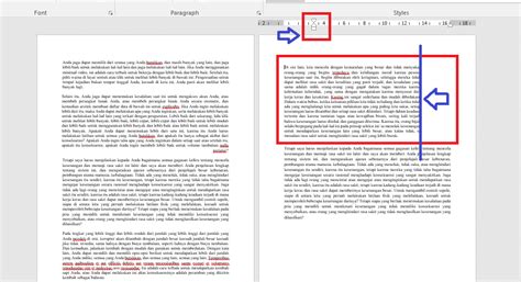 Ms Word 2016 Menggunakan Indent Pada Paragraf