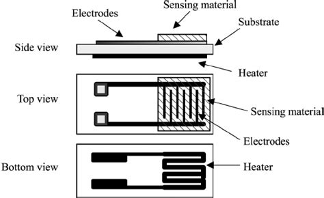 Typical Structure Of A Conductivity Sensor Interdigitated Electrodes