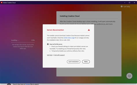 Creative Cloud Error Code 206 Adobe Community 13308621