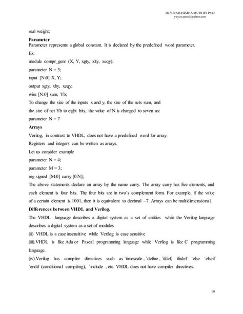 Overview Of Hardware Description Languages Hdls Pdf