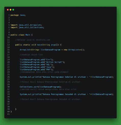 Belajar Mengurutkan Sorting List Pada Aktivitas Java Java Media Kita