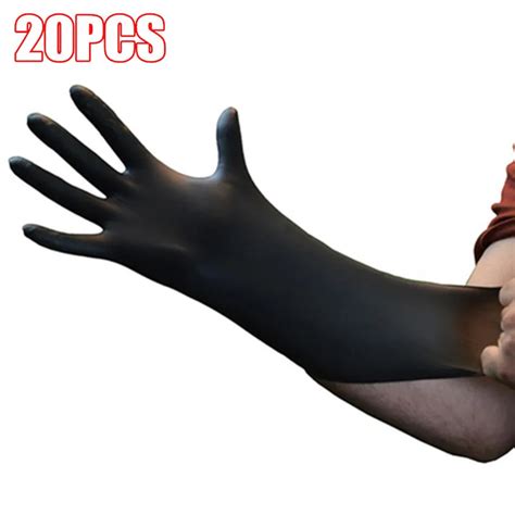 20pcs Soft Nitrile Tattoo Gloves Black Small Disposable Latex Tattoo Gloves For Tattoo Machine