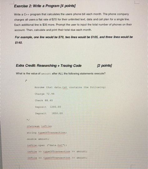 Solved Exercise 2 Write A Program 4 Points Write A C