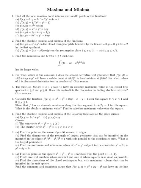 Calculus Assinment Questions Pdf Geometry Euclidean Geometry