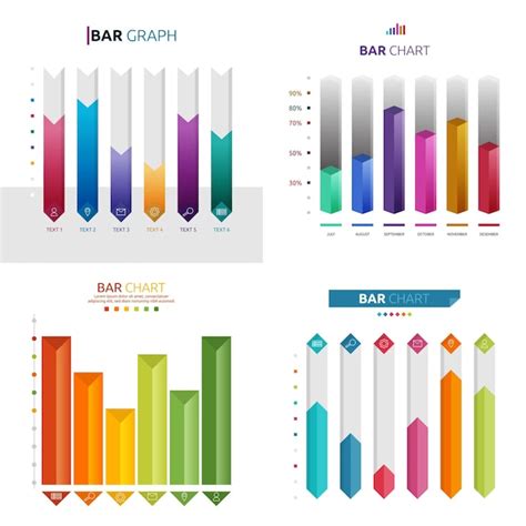Premium Vector Bar Graph Chart Business Data Infographic Template