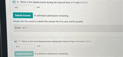 Solved Im Stuck Can You Help Me Find The Displacement