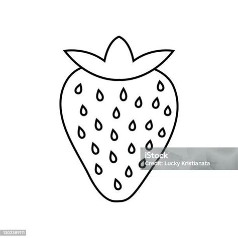 딸기 라인 아트 벡터 건강한 베리 블랙과 화이트의 색칠 공부 0명에 대한 스톡 벡터 아트 및 기타 이미지 0명 겨울 계절