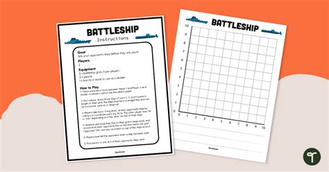 Battleship Coordinate Plane Game Teach Starter