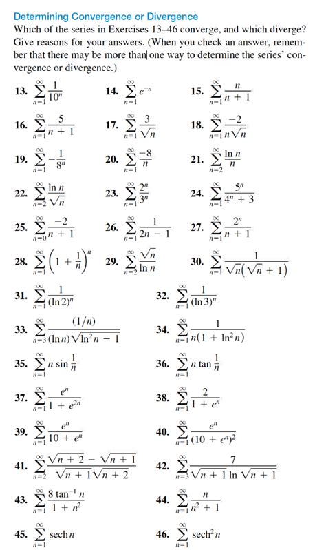 Solved Determining Convergence Or Divergence Which Of The Chegg Com