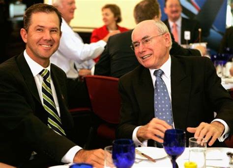 Ricky Ponting And John Howard Australias Prime Minister