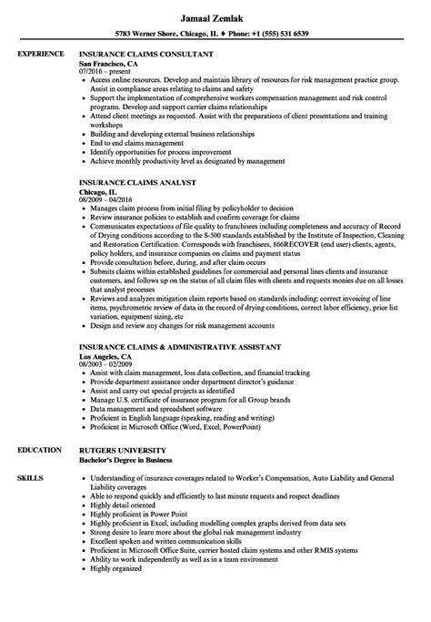 Claims Processor Resume Sample