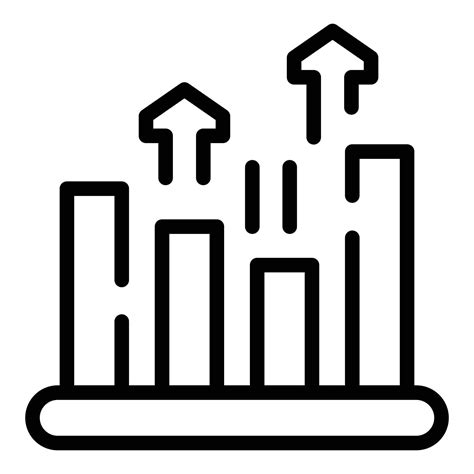 Result Money Graph Chart Icon Outline Style 15897699 Vector Art At