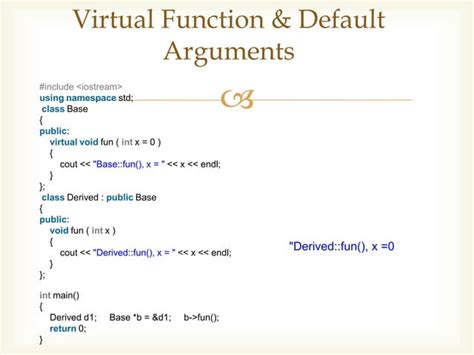 Virtual Function In C Pure Virtual Function Pptx Programming