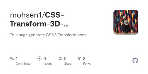 github mohsen1 css transform 3d generator this page generate css3