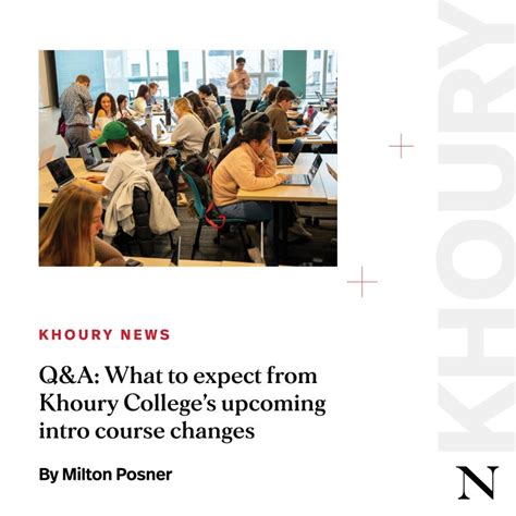 Khoury College Is Revamping And Revitalizing Its Intro Sequence Of Undergraduate Courses To