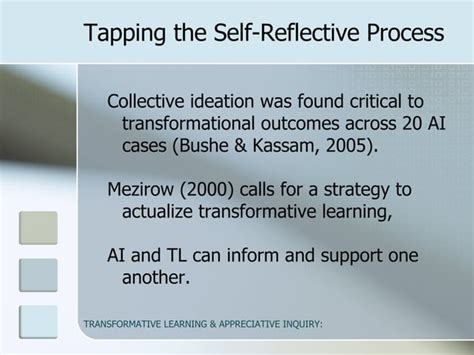 Transformative Learning And Appreciative Inquiry V21 Ppt Business Business And Finance